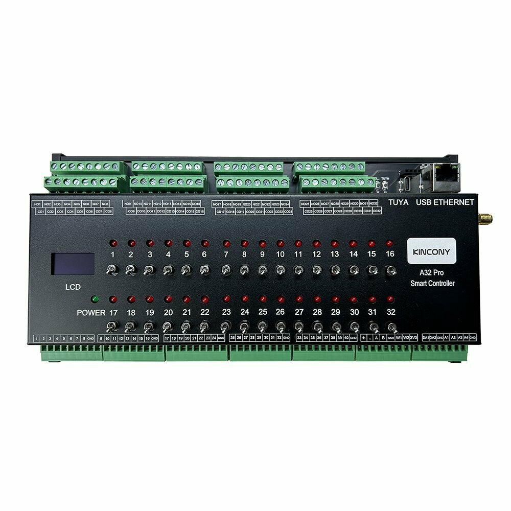 KinCony A32 Pro 32-канальная релейная плата ESP32-S3 ESPHome для домашнего помощника