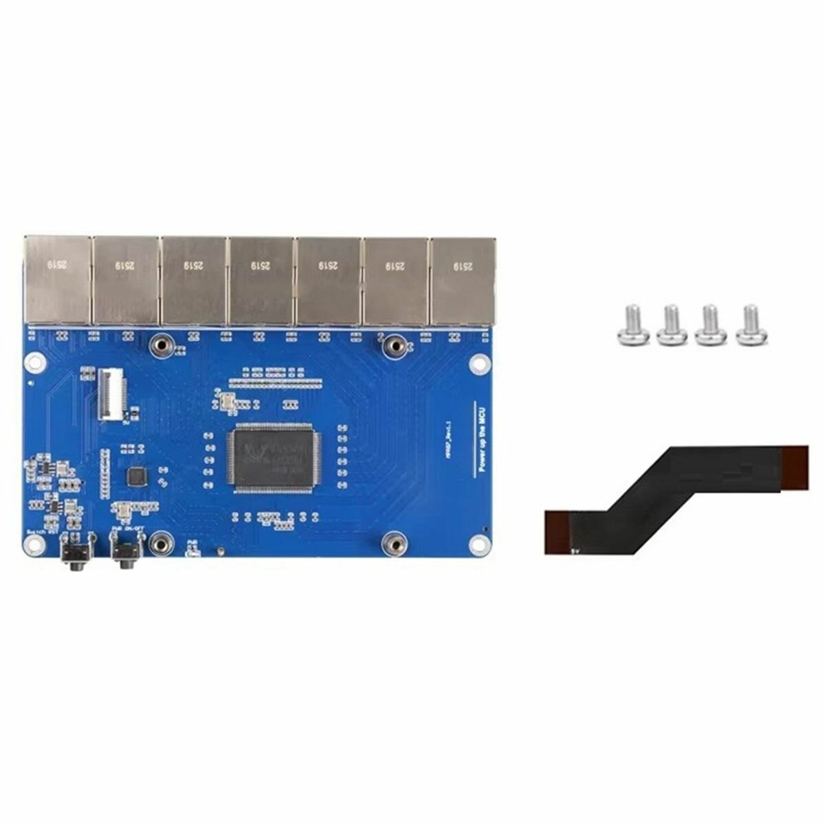 MPRG7, Для Платы Для Raspberry Pi 5 PCIE - 7xGiga Ethernet, A