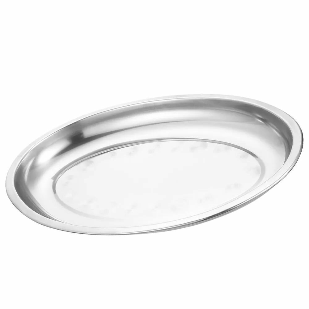 Блюдо сервировочное, 1 шт, Нержавеющая сталь Silver