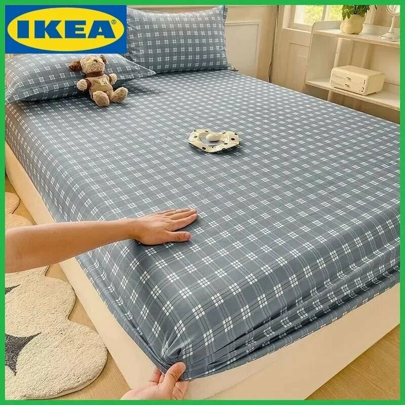 IKEA Простыня на резинке Наматрасник на резинке с бортами, Микрофибра, 90x200 см