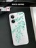 Силиконовый чехол на Poco X8 Pro / Поко X8 Про с принтом Бирюзовая веточка сакур...