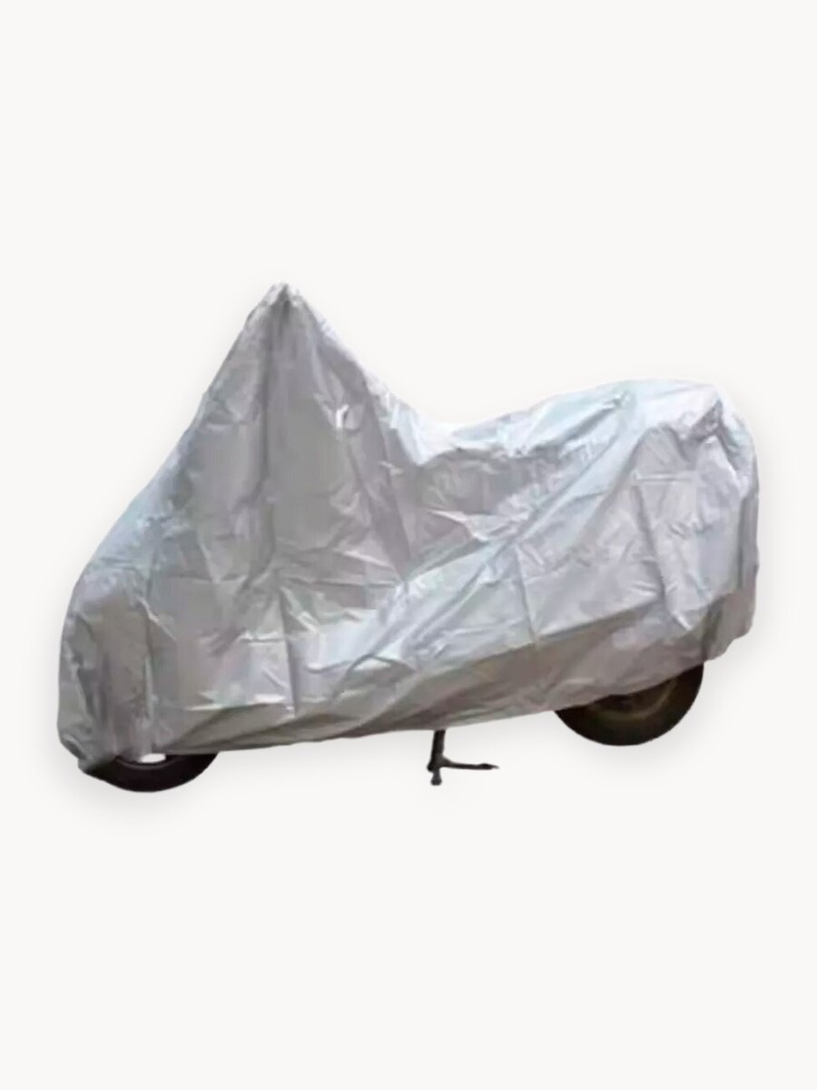 Наружный чехол тент полотно для мотоцикла, скутера, мопеда, питбайка водонепроницаемый L(130*230cm)