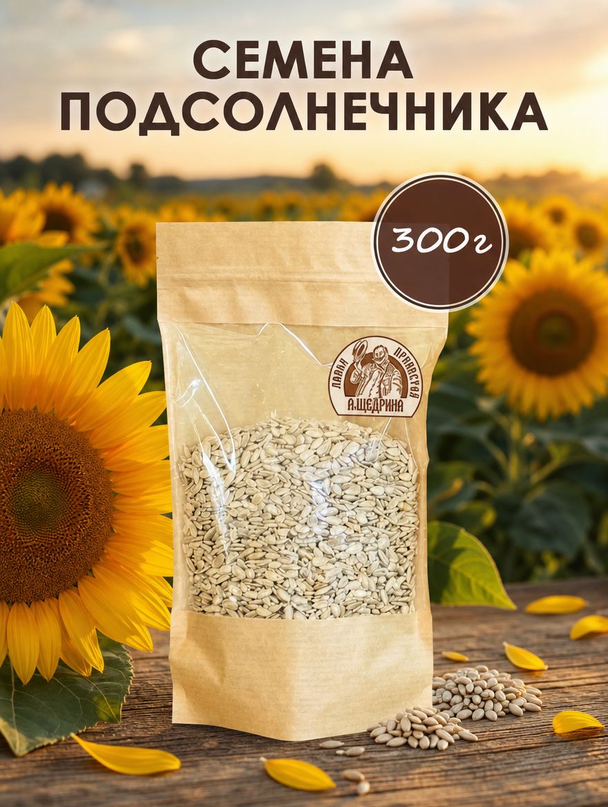Семечки подсолнечника очищенные 300г