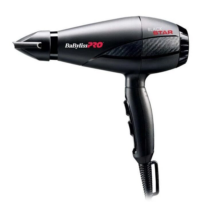 Фен BaByliss Black Star BAB6200E PRO, ионизация, в