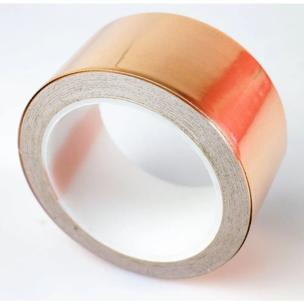 Медная экранировка самоклеющаяся, отрезок 10см, шириной 5см