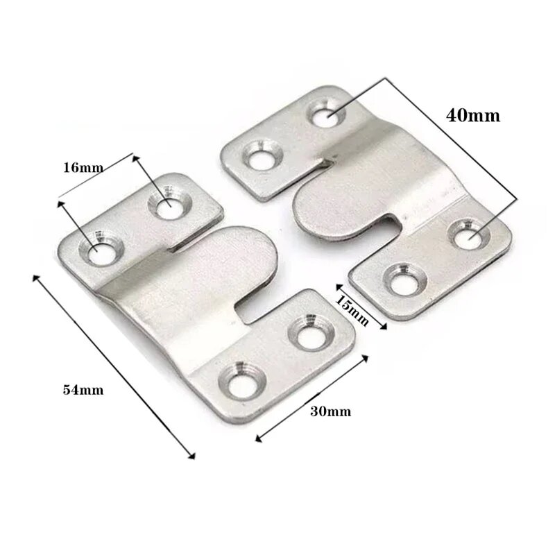 Крепления из нержавеющей стали для фоторамок 10 шт 10PCS(5Pairs)-L
