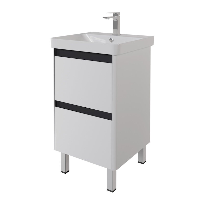 Тумба под раковину подвесная/напольная Dreja Luxury Plus 50 см, белый