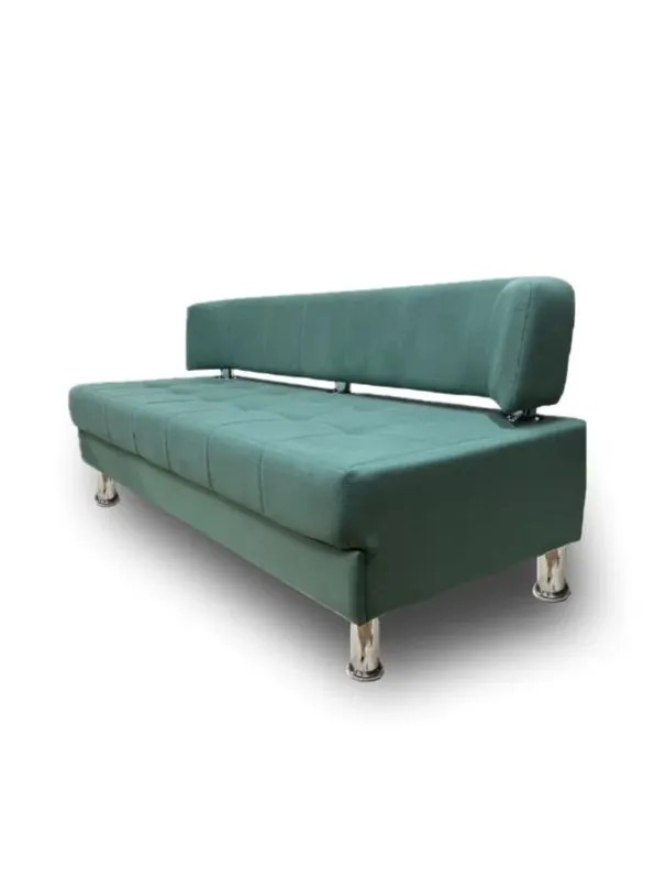 Диван прямой прага 150х67х77 см, нераскладной, бирюза, велюр