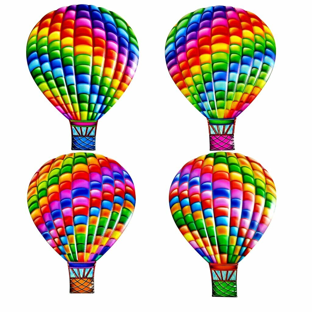 1 набор из 4 штук, цвет кованого железа, домашний подвесной шар для горячего воздуха