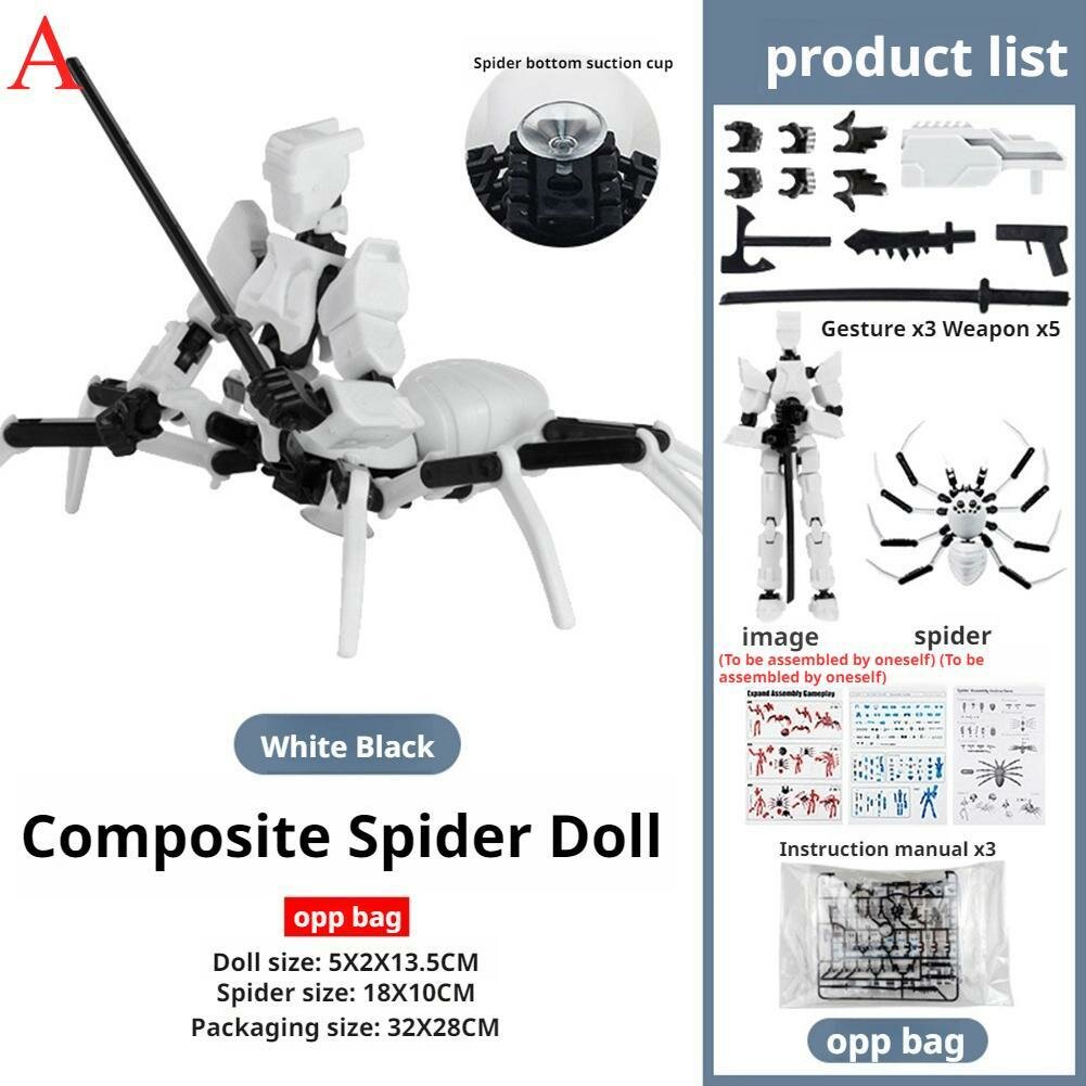 Человек-паук, робот-солдат, модель человека, игрушка, 3D-печатные деформируемые игрушки ручной работы