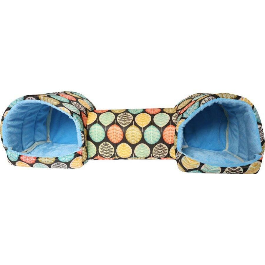 Лежанка для морских свинок, туннель-убежище с противоскользящим дном, моющаяся, для кроликов, шиншилл, хомяков и хорьков