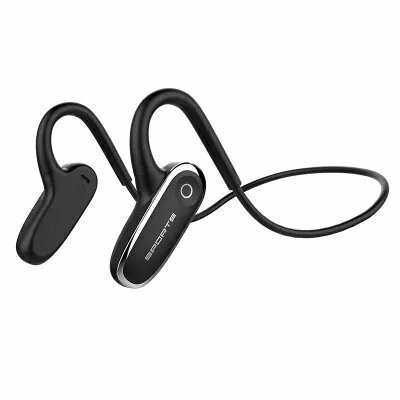 Беспроводная bluetooth-гарнитура с костной проводимостью HD-звук, черная, подходит для спорта, бега, фитнеса