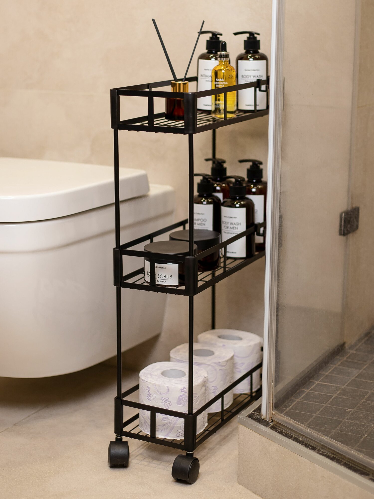 IKEA Этажерка, 3 секц, Металл, 41х20х62.5 см