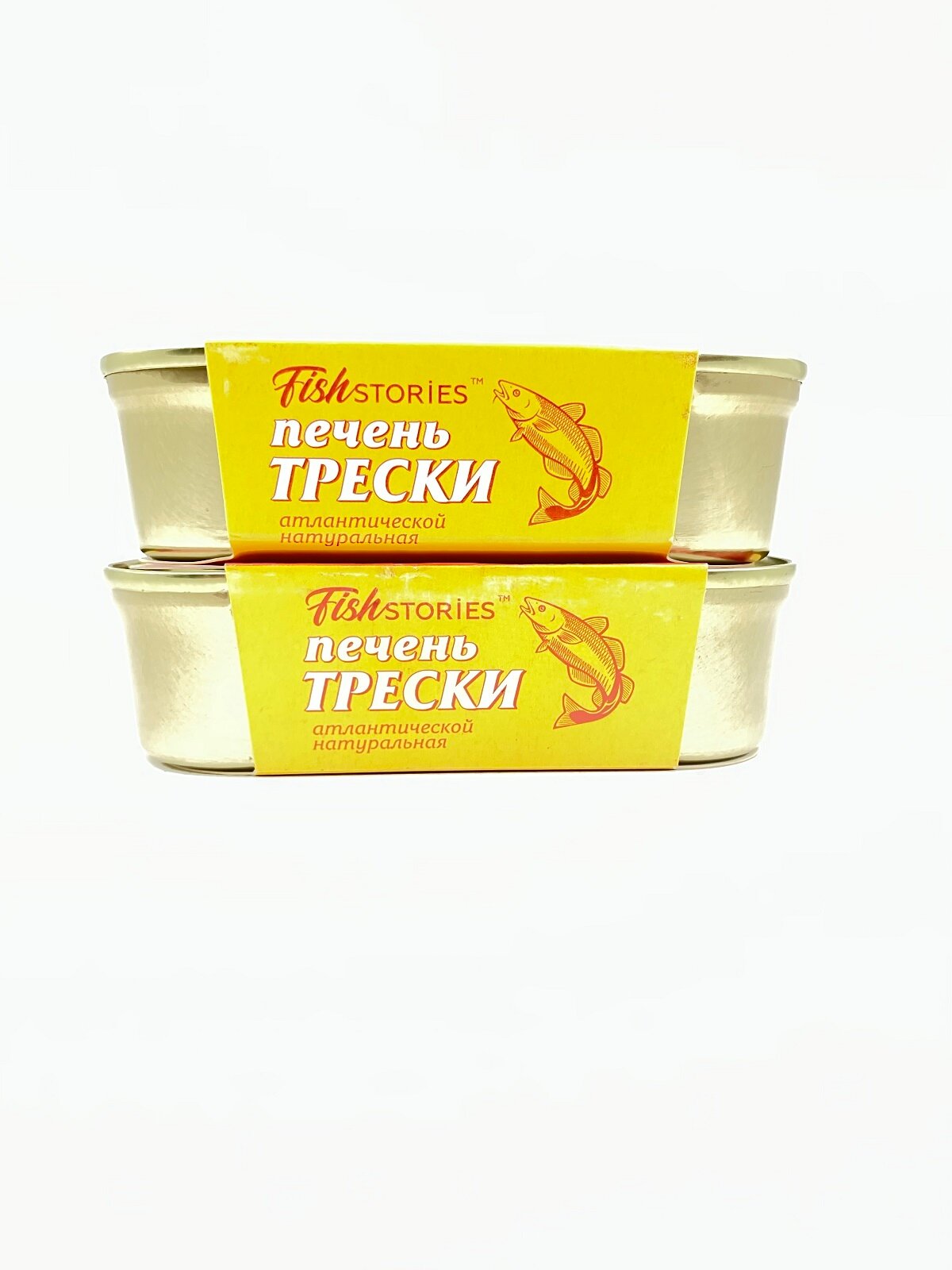 Печень трески натуральная из мороженого сырья, Fishstores, 2 X 115 гр