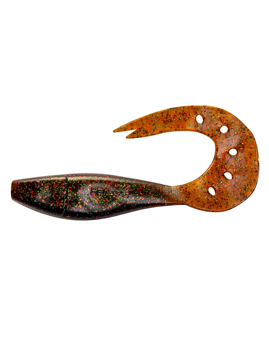 Твистер Helios Kasandra 4"29/10,9см Star Oil 5шт. (HS-34-042)