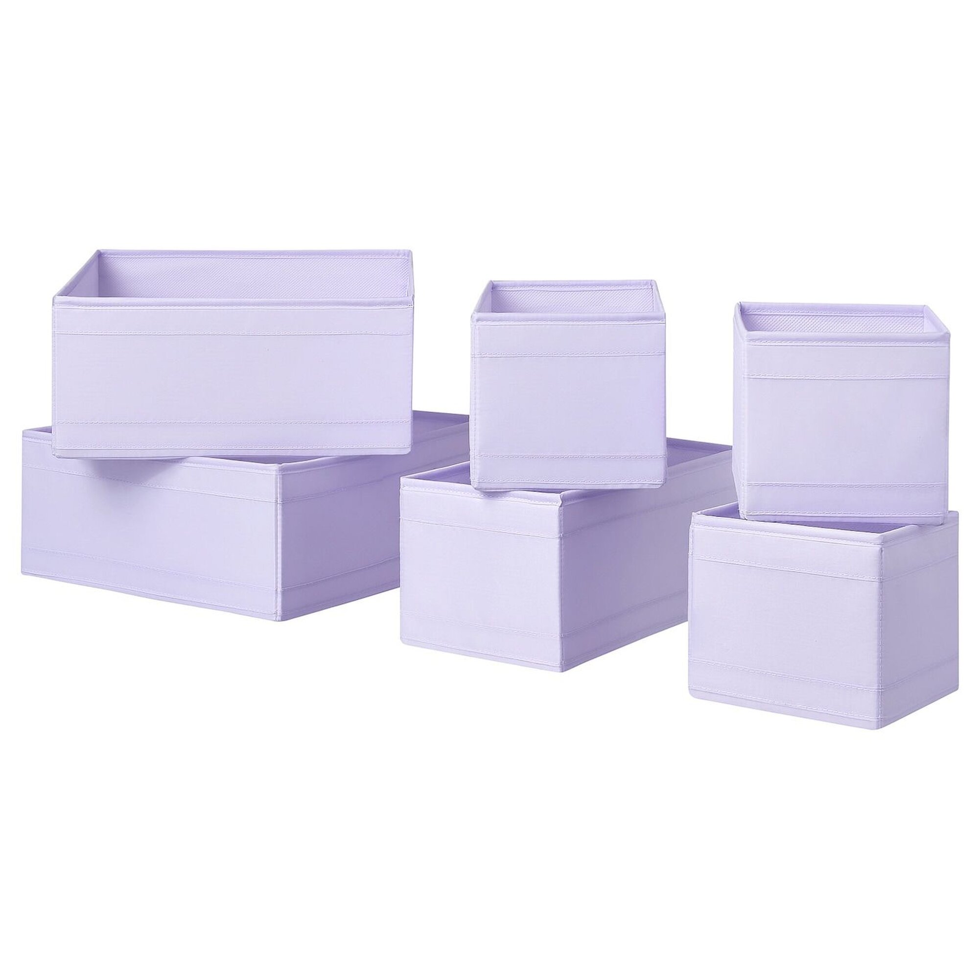 Набор коробок IKEA "SKUBB" 705.919.47, 100% полиэстер, сиреневый