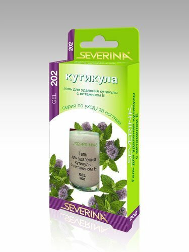 SEVERINA Гель для удаления кутикулы с витамином E 11мл