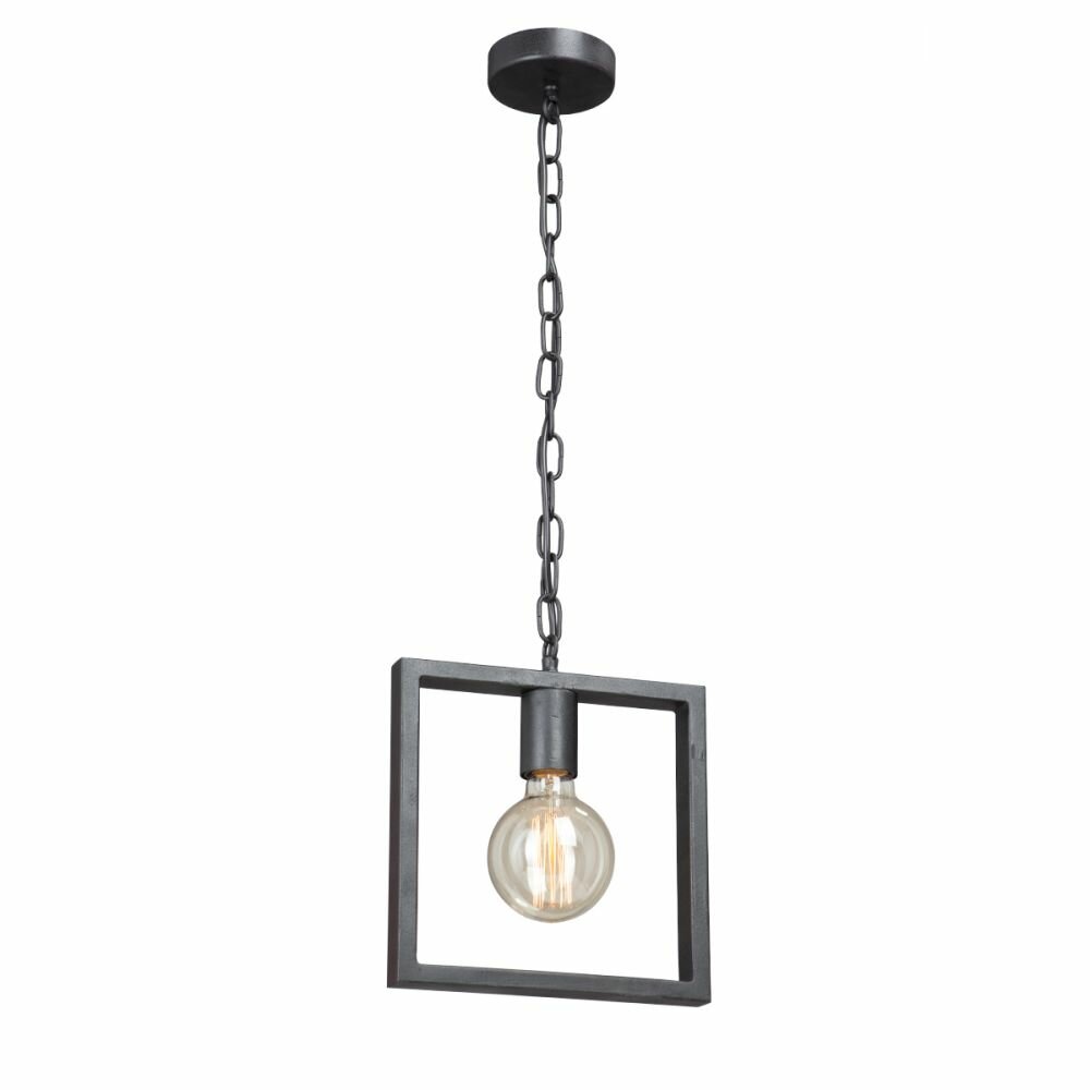 Люстра Vitaluce V4169-1/1S, 1хE27 Макс. 60Вт Черный, Матовый / Виталюче.