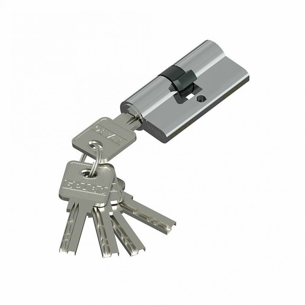 Цилиндр для Межкомнатной Двери Bravo AЕK-60-30/30 C Хром, Алюминий / Браво.