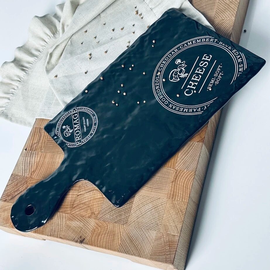 Сервировочная доска/блюдо 37,5см для сыра BLACKWOOD Фарфор 232-026 118-232-026