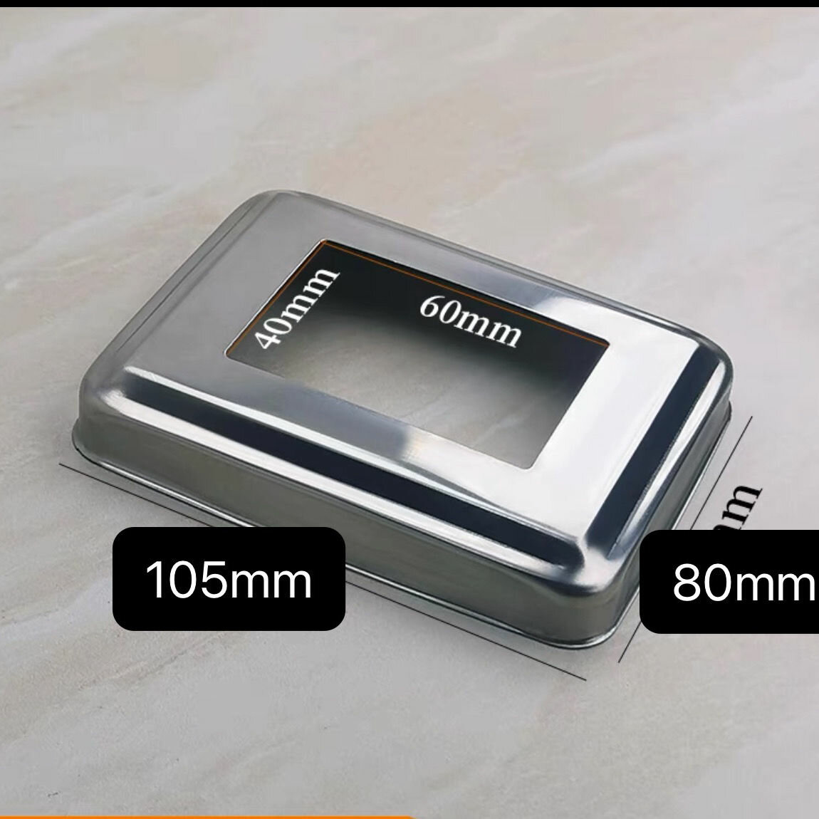 Нержавеющая сталь 304 Комплектующие для сборки и установки перил, поручней и ограждений для кованых лестниц 10 штук(60x40mm)