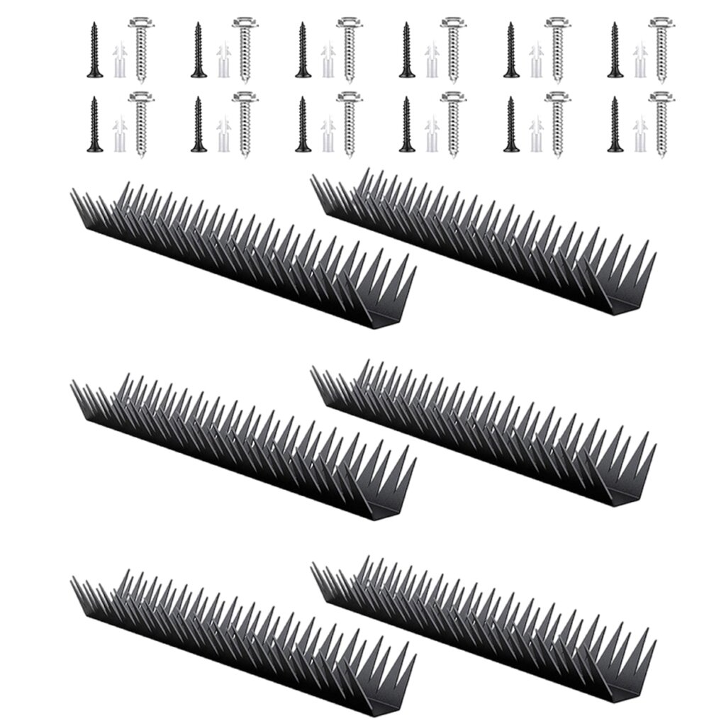Металлические шипы на забор, 6 шт.