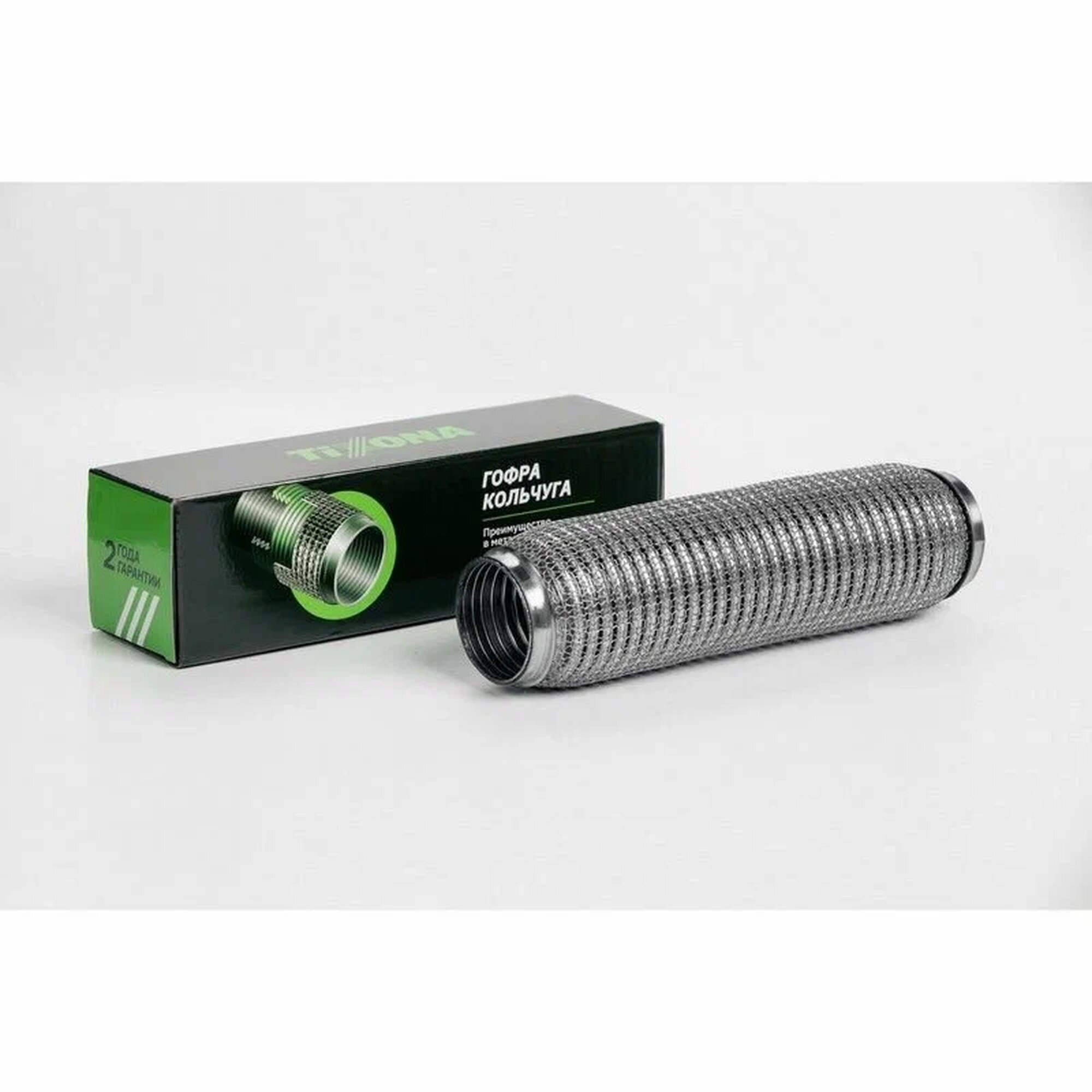 Гофра глушителя Tixona P55280WM, нержавеющая сталь, 55х280мм