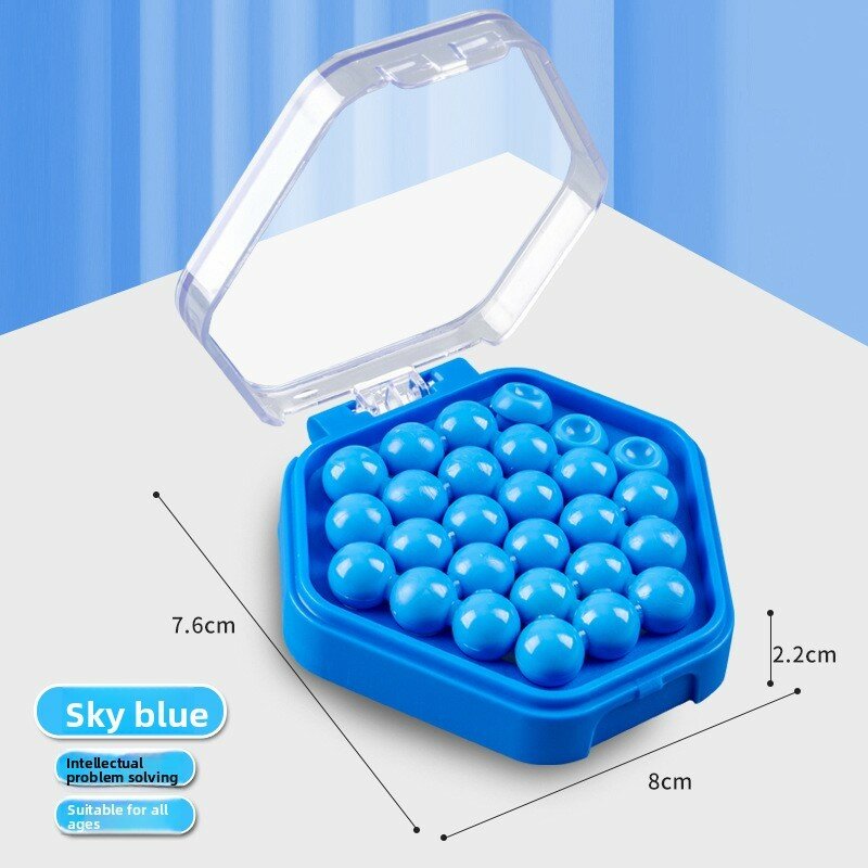Kids brain challenge toy with bright plastic beads for educational and fun play