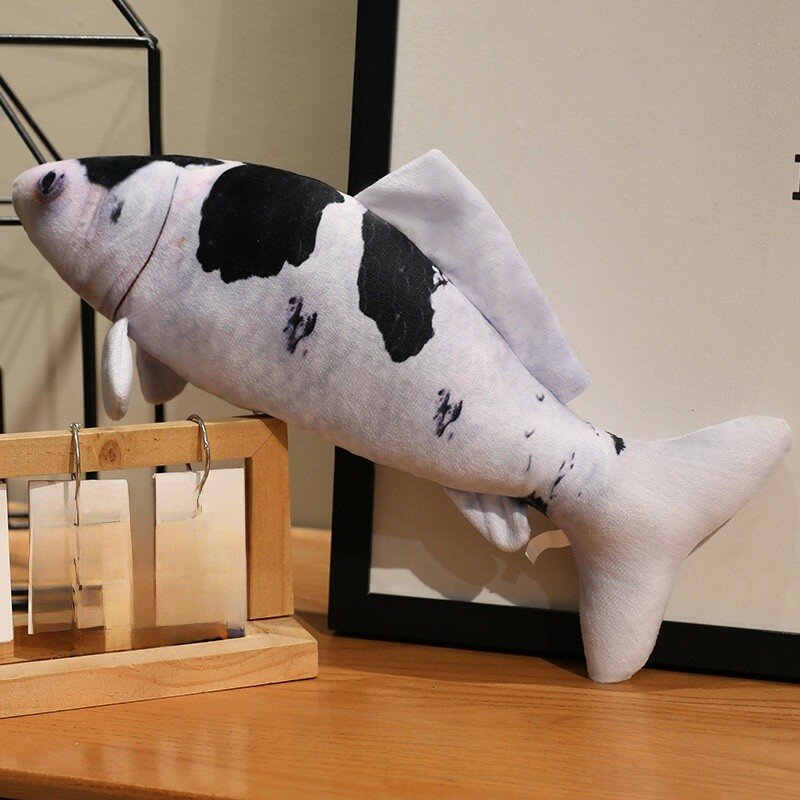 Realistic koi fish plush with soft short plush for home decor and gift ideas
