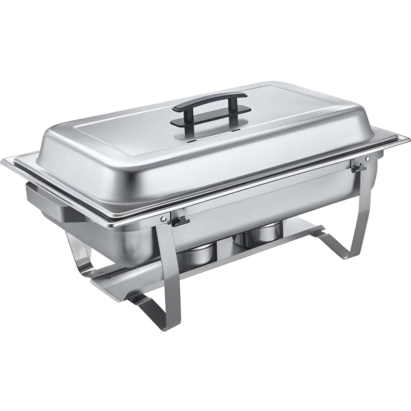 Чафингдиш HURAKAN, нержавеющая сталь, с подогревом, серый металлик