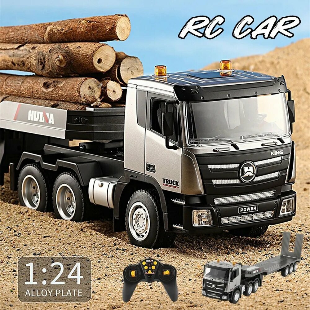 Полуприцеп с дистанционным управлением, бортовой грузовик, полуприцеп-тягач, транспортная техника, детские игрушки