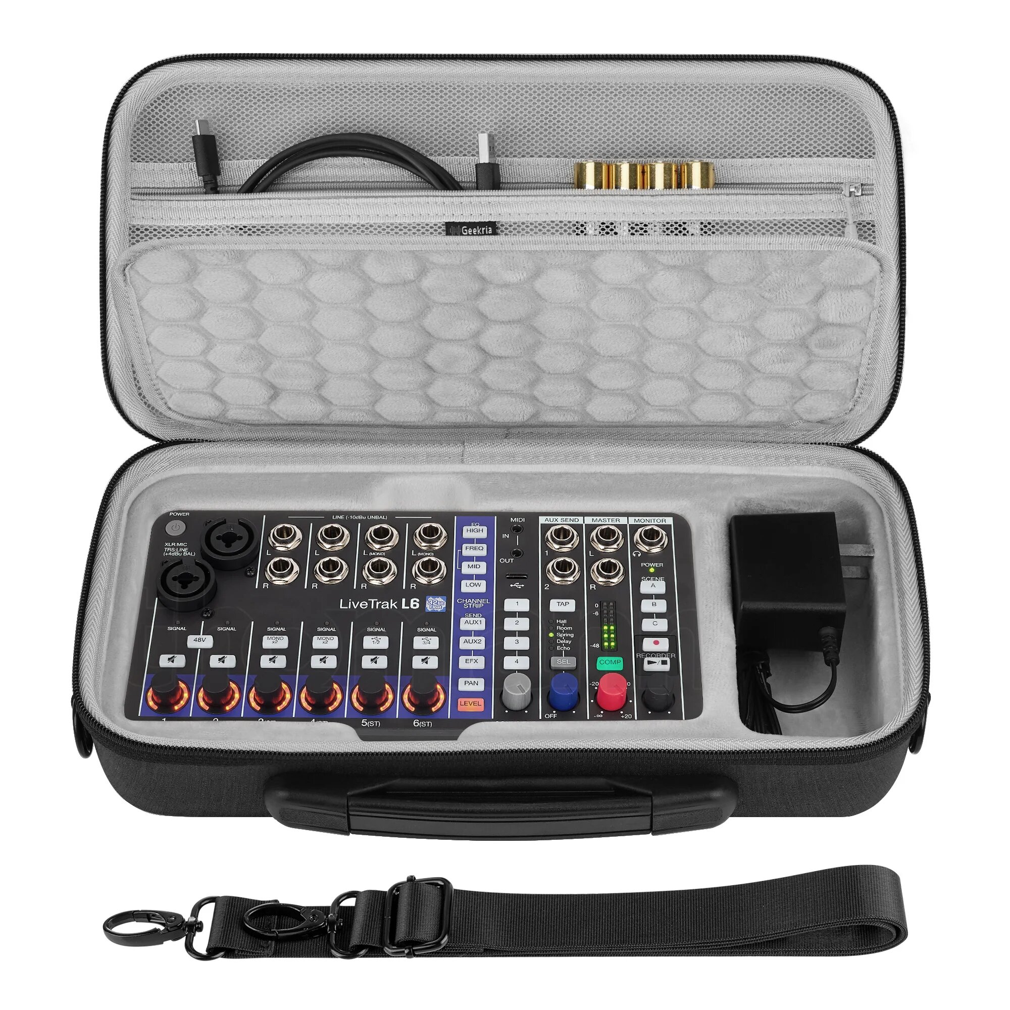 Сумка для аудиоинтерфейса Geekria Zoom LiveTrak L6
