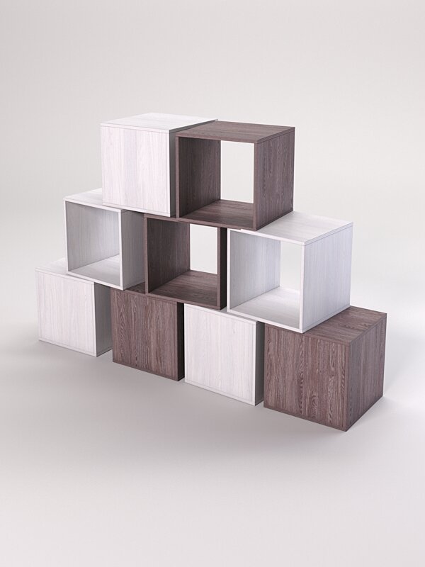 Комплект демонстрационных кубов №11, Ясень Анкор и Ясень Анкор