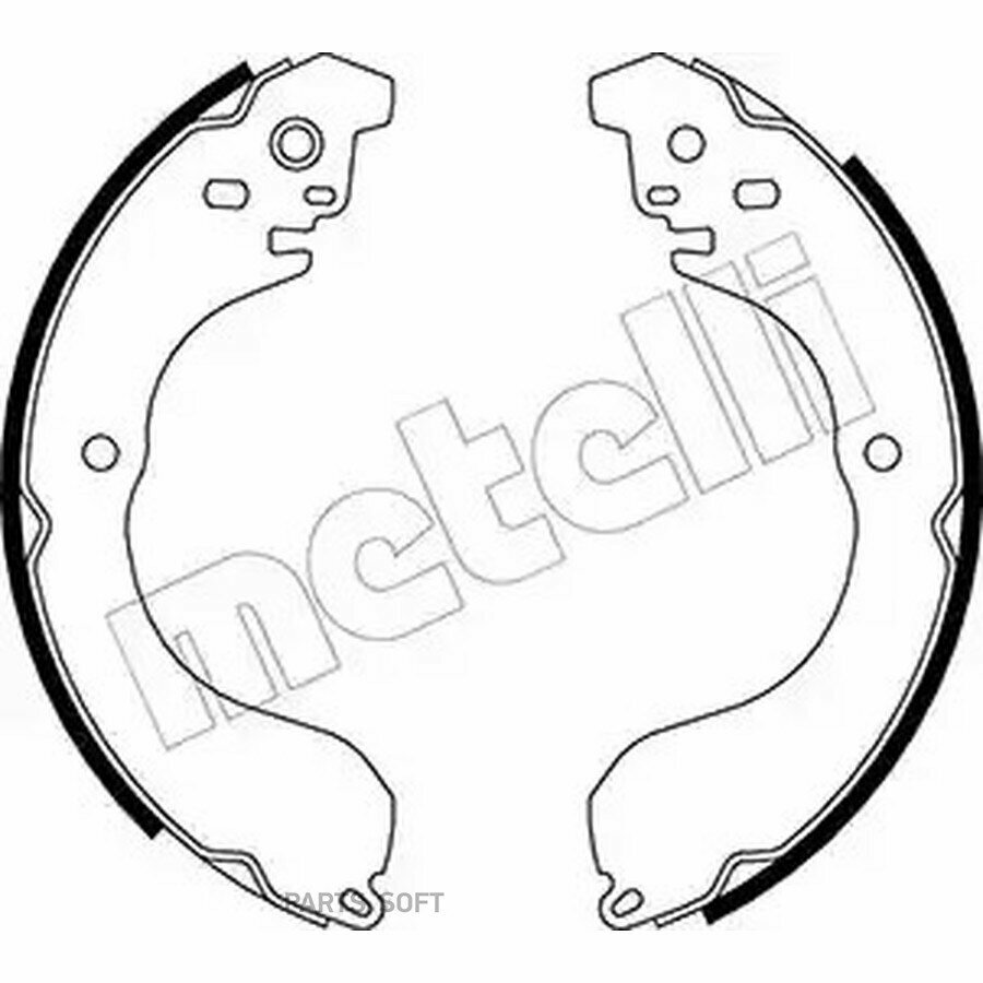 METELLI Колодки тормозные, барабанные