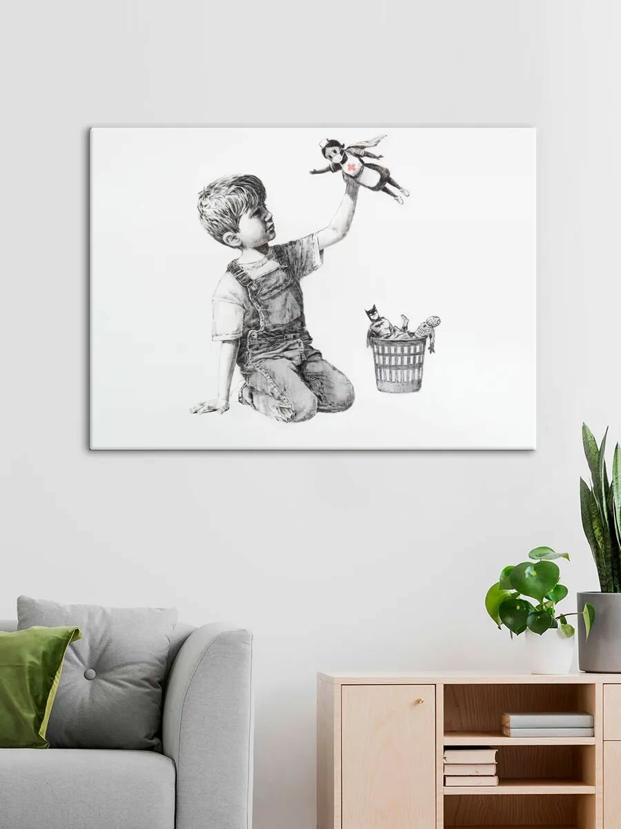 Картина на стену "Бэнкси", 70х50 см