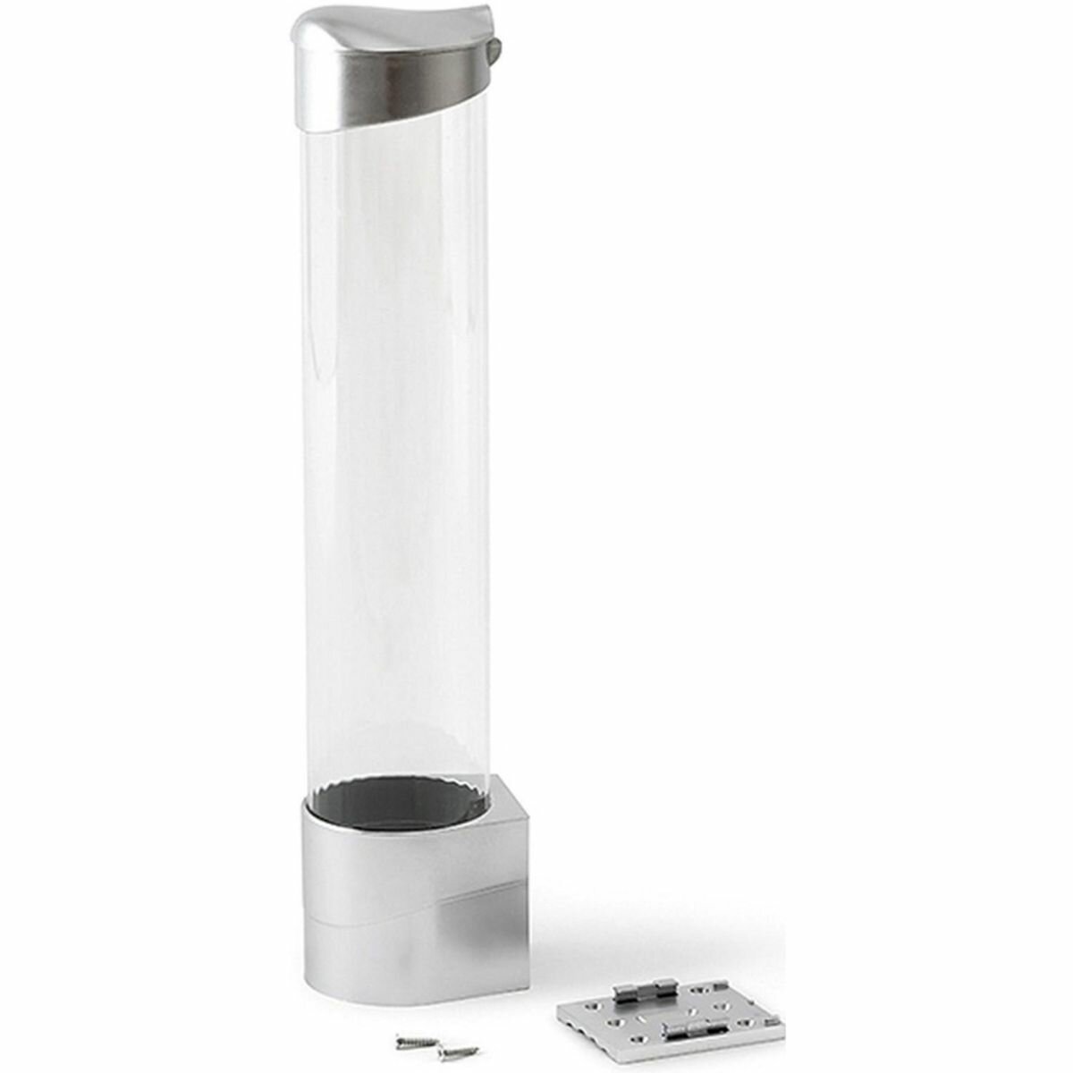 Держатель стаканов для кулера Aqua Work на шурупах, серебристый