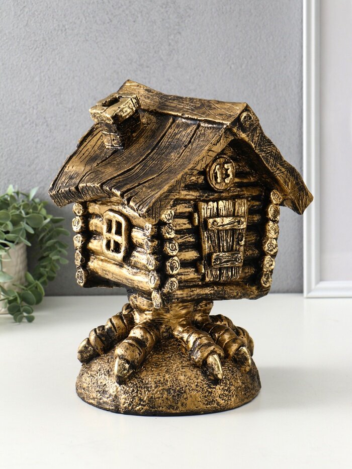 Фигура полистоун «Избушка», 31×21×21 см