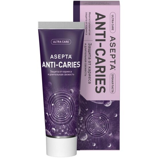 Зубная паста Асепта Защита от кариеса и длительная свежесть 75 мл