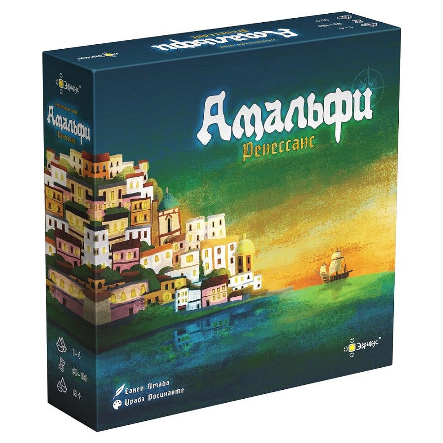 Эврикус. Настольная игра "Амальфи. Ренессанс" стратегическая, для 1-4 игроков, от 14 лет