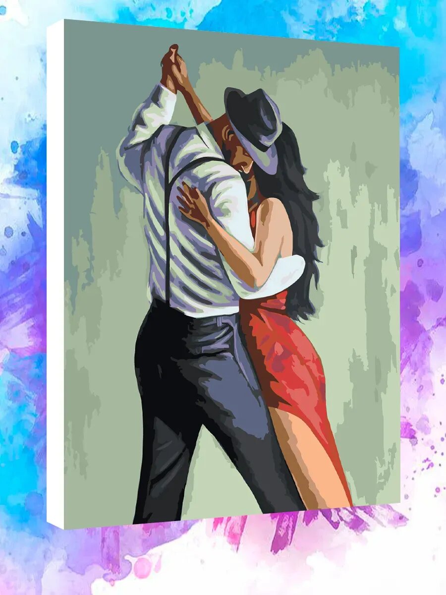 Картина по номерам Танго Танец Пара Любовь Романтика