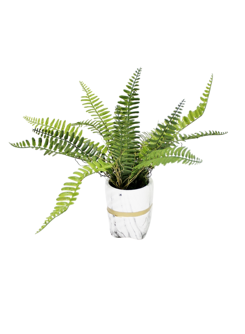 Папоротник искусственный в кашпо, бренд CONEKO - декор для дома и офиса
