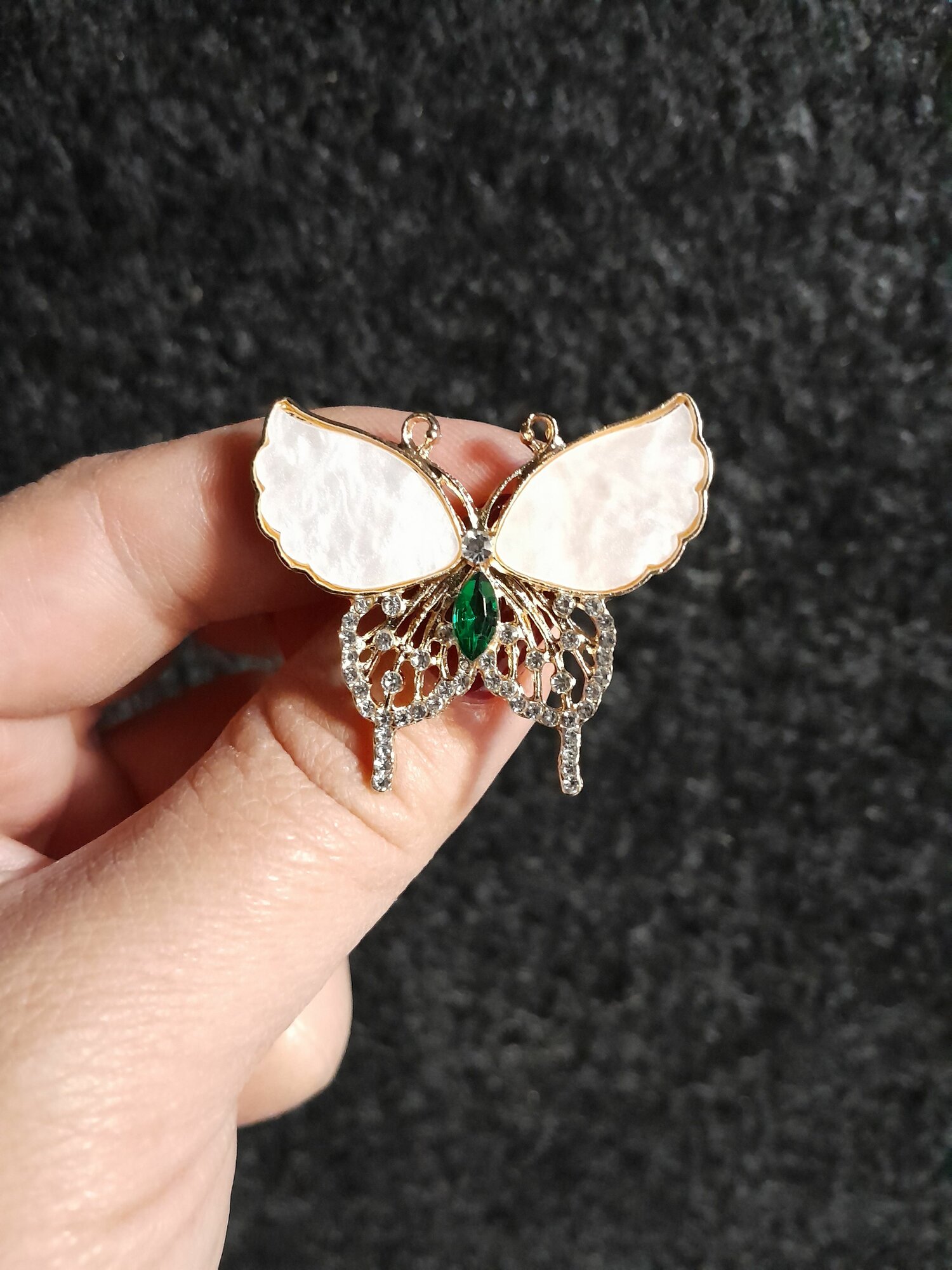 Брошь, стразы, стекло