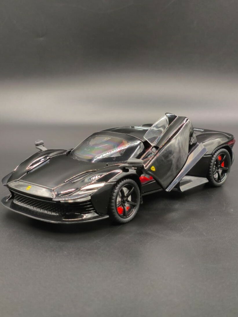 Металлическая модель автомобиля Ferrari Daytona SP3 с световым и звуковым сопровождением. Масштаб 1:22