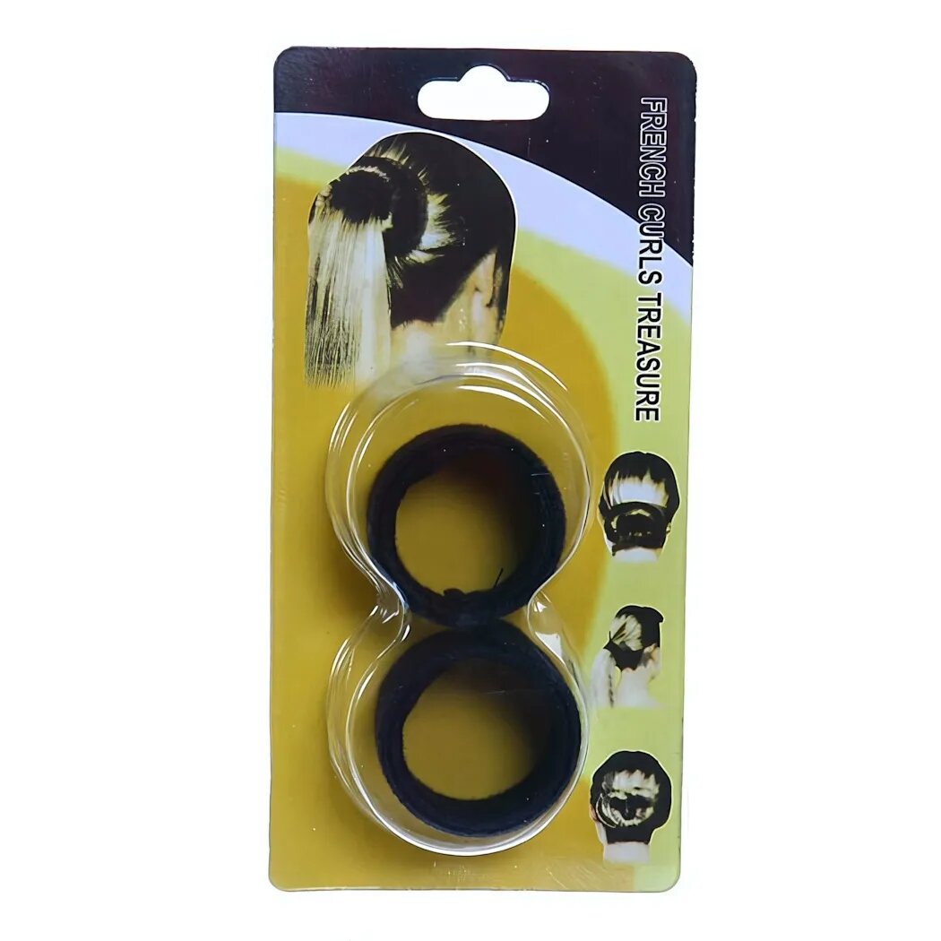 Заколка для волос «Хеагами»: фиксатор французских кудрей, черный, пластик