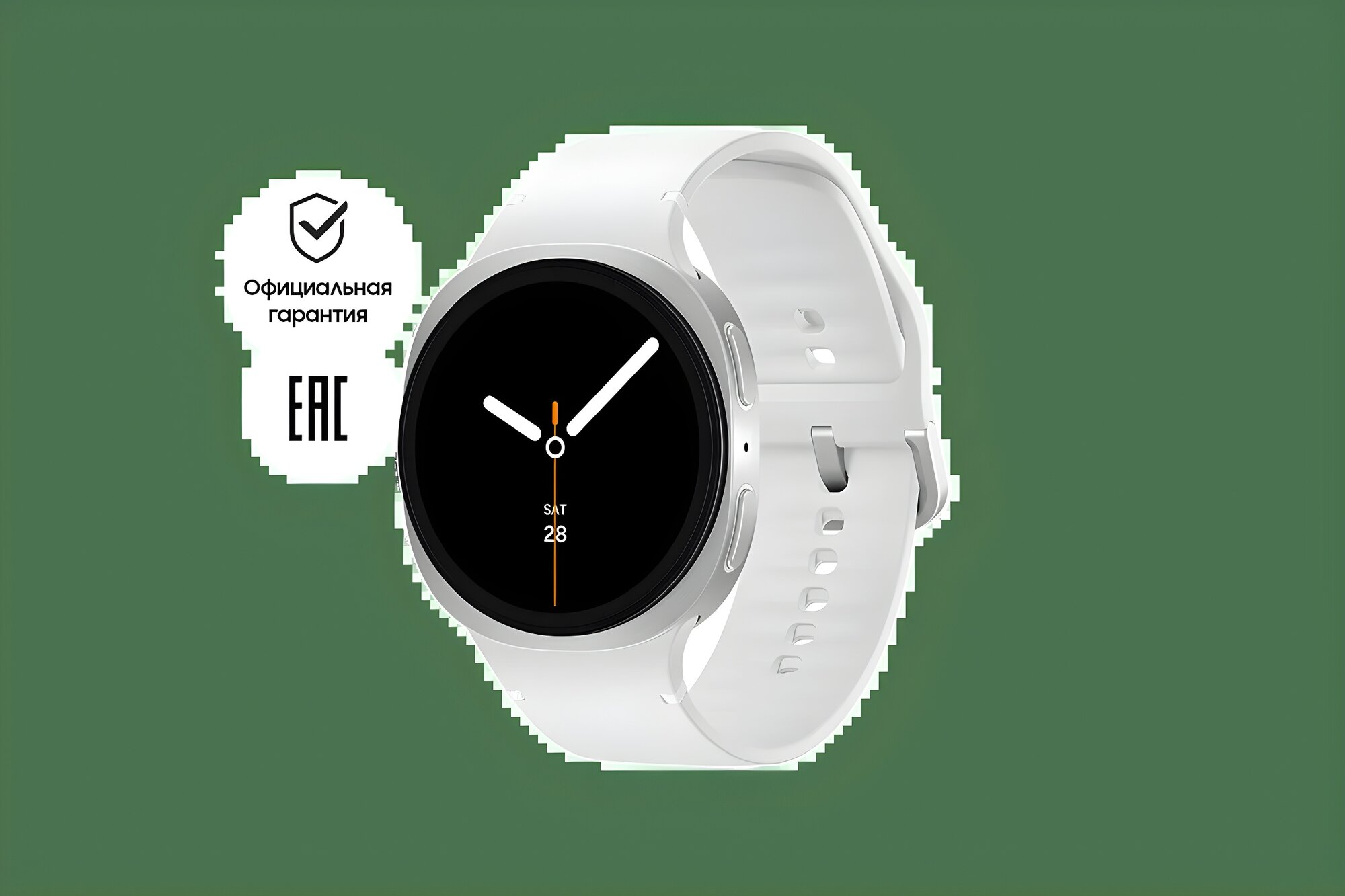 Samsung Galaxy Watch 8 40 мм Silver 32 ГБ 2 ГБ ОЗУ Wear OS 5G LTE мониторинг ЭКГ и давления