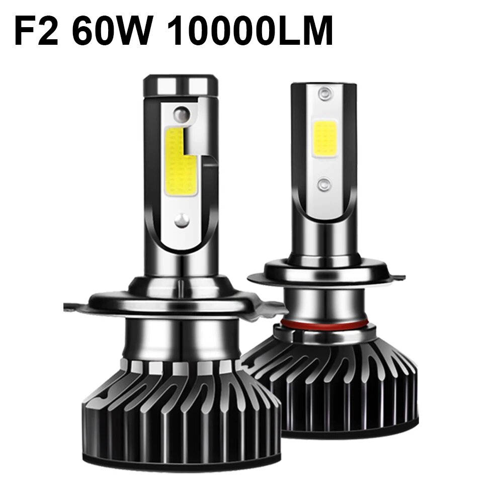YHKOMS 80W 14000LM Автомобильный противотуманный фонарь H4 H7 H1 LED H8 H9 H11 4300K 5000K 6500K 8000K 25000K Автоматический противотуманный фонарь 80W 16000LM 12V Светодиодная лампа, 4300K, F2, 1 Year Warranty, H7
