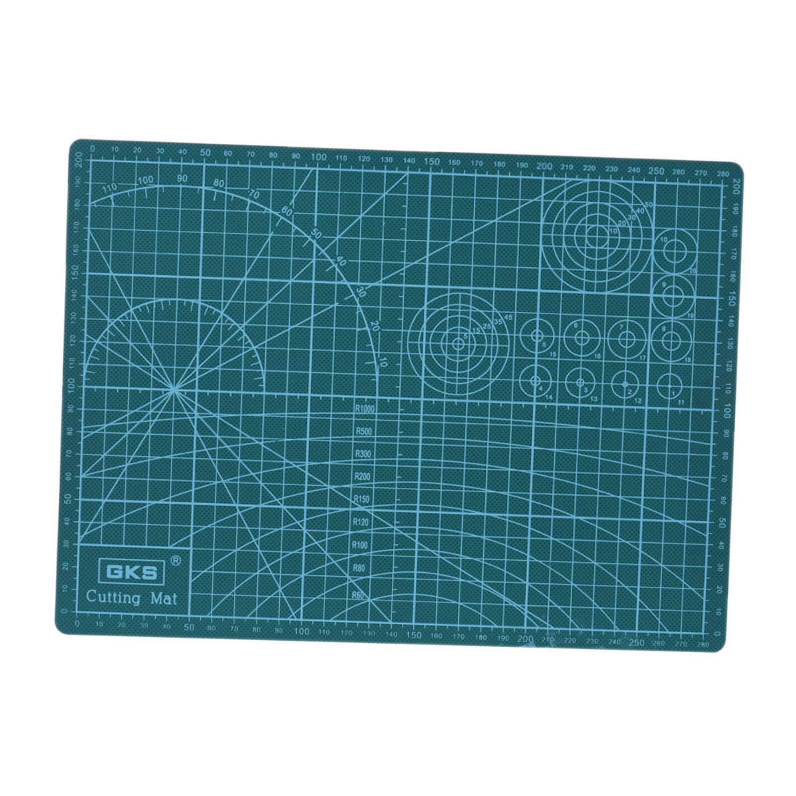 Клейкая двусторонняя резальная матрица для строительных работ из ПВХ самолипучая многоцелевого назначения A4 22см * 30см * 0.3см Зеленая