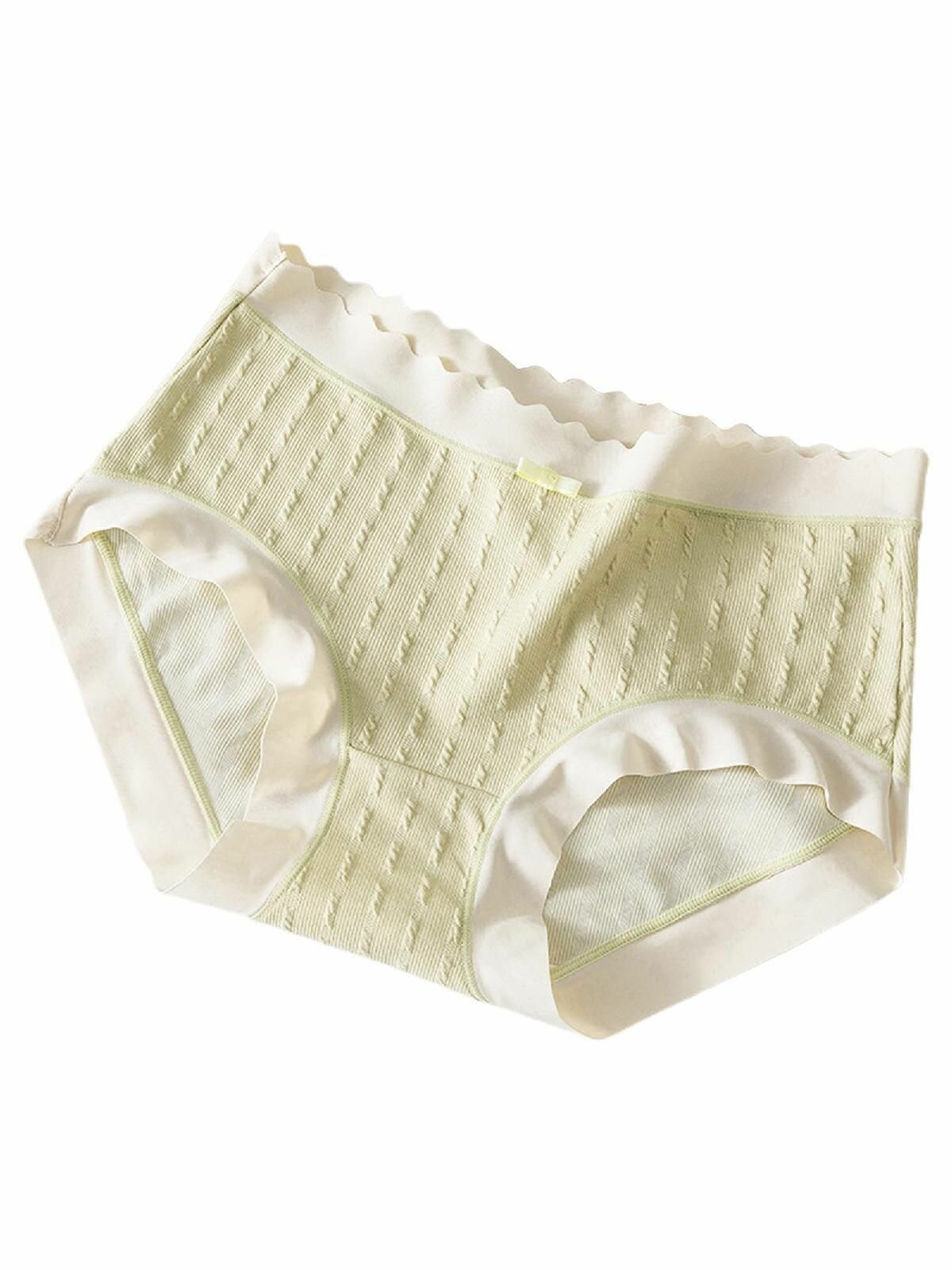 Женские хлопковые трусики с рюшами и бантиками, Цвет матча - XL