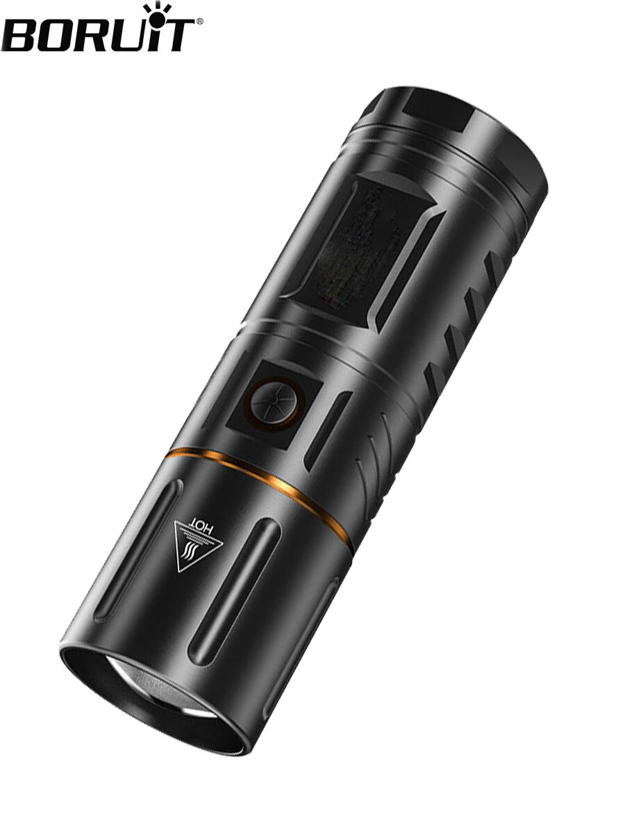 Портативный фонарик BORUiT 3000LM 5000mAh с USB-зарядкой большой емкости