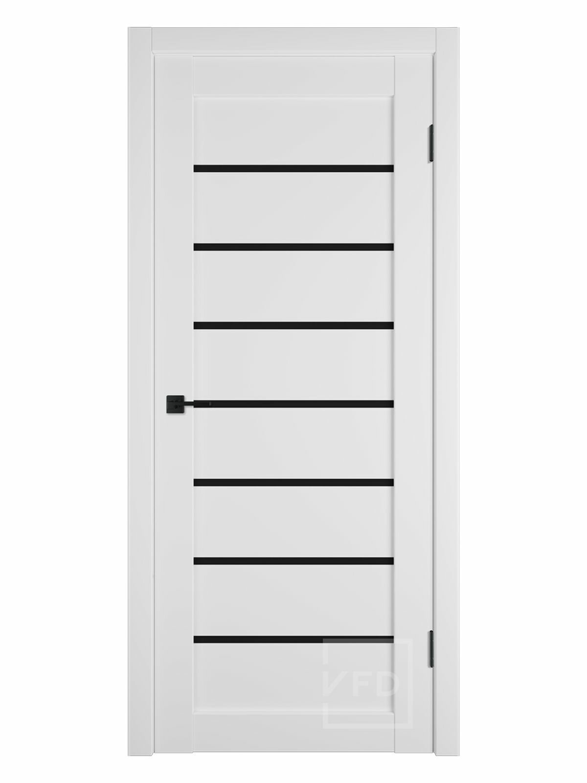 Дверь межкомнатная ДП Некст 24 600*2000 Аляска (black gloss)